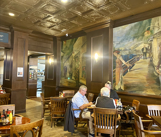 Those tin ceilings have witnessed countless first dates, anniversary celebrations, and the moment when tourists become converts to the Church of Alaskan Cuisine.