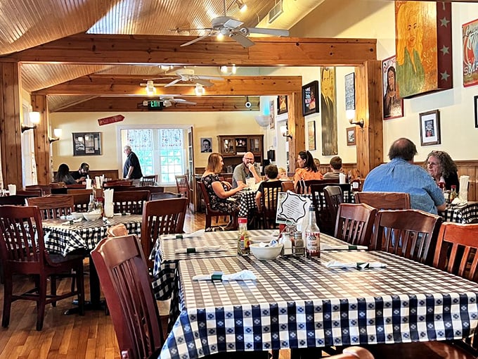 Where strangers become friends over biscuits and gravy. Notice how nobody's looking at their phones? Food this good demands attention.