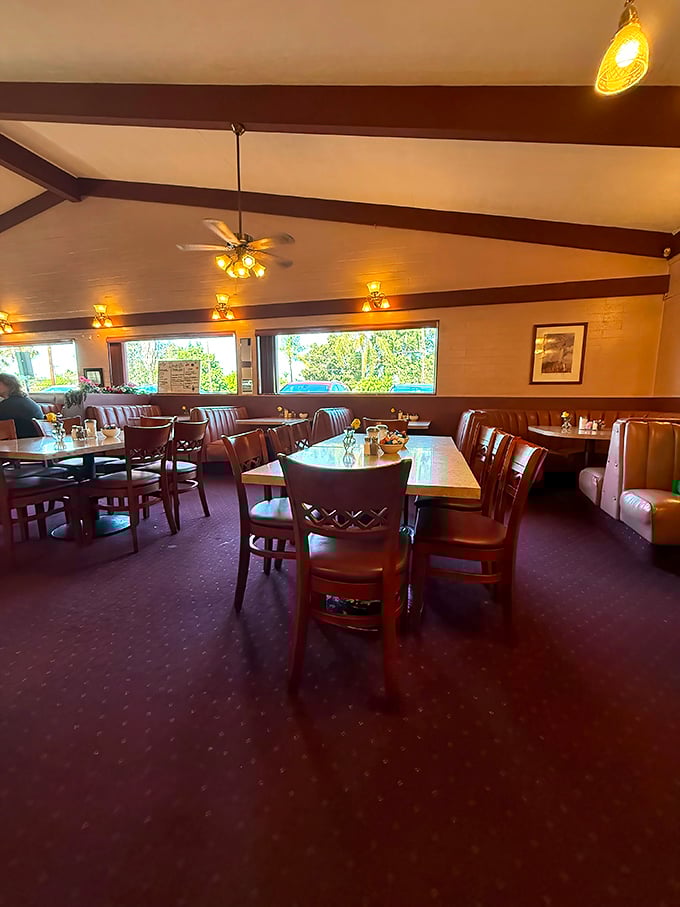 The dining room where time slows down just enough to remind you that meals are meant to be savored, not scrolled through.