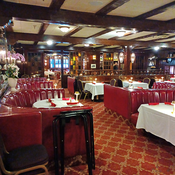 Red leather booths where Hollywood deals were made and celebrations savored. If these banquettes could talk, what tales they'd tell!