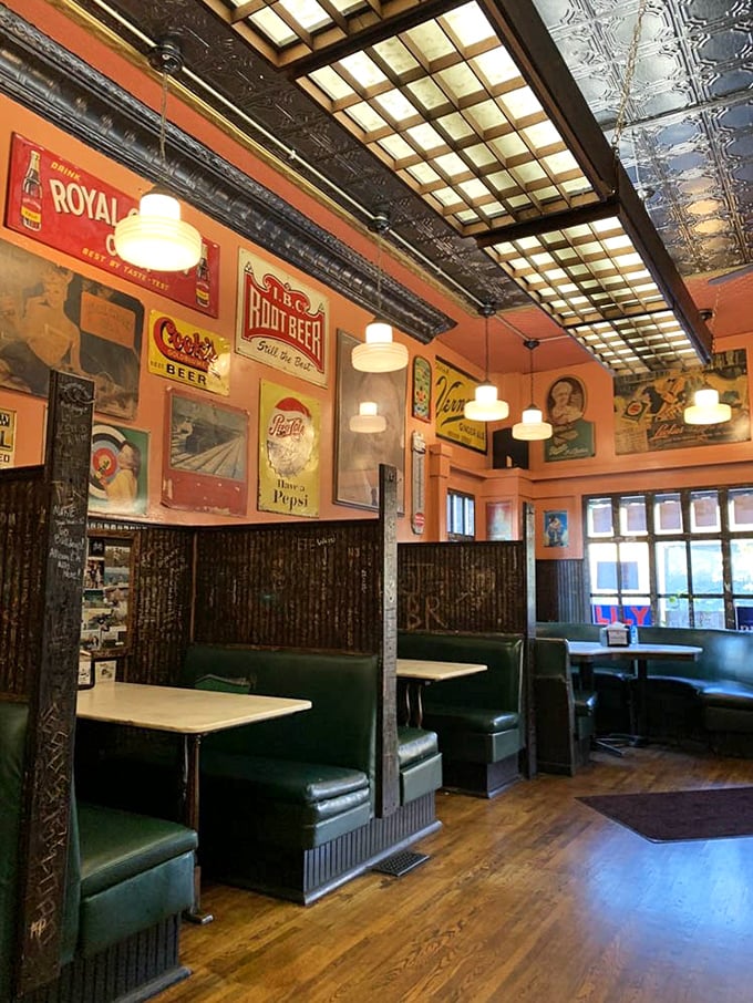 These booths have witnessed first dates, family celebrations, and countless debates about whether ketchup belongs on a hot dog.