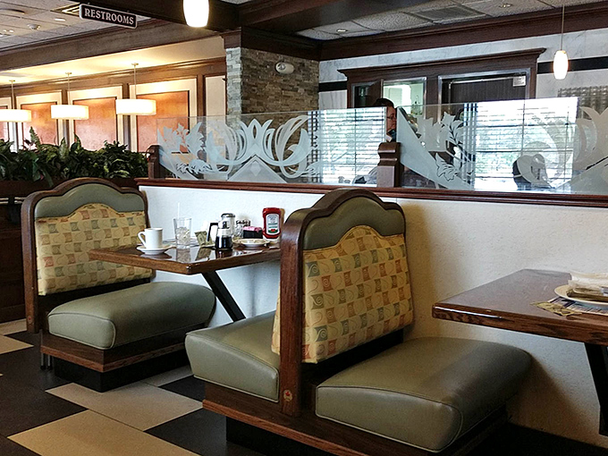 These cozy booths with their patterned upholstery have witnessed countless family celebrations, first dates, and "I shouldn't have another coffee but watch me" moments.