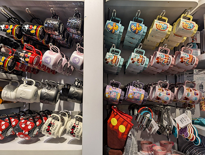 Disney mugs that promise to make your morning coffee magical &ndash; or at least more whimsical than your actual morning routine.