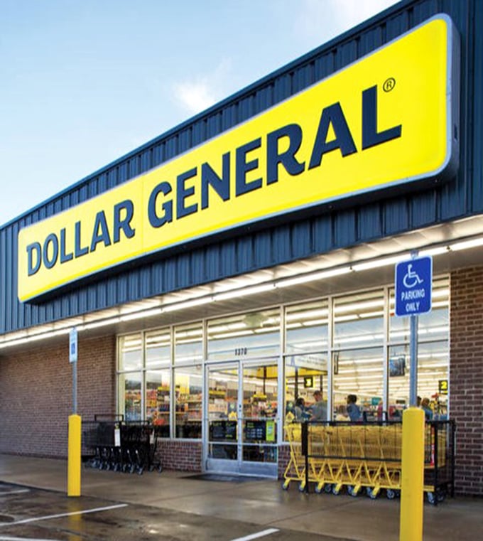 Dollar General &ndash; because even paradise needs practical shopping options that won't dent your retirement budget.