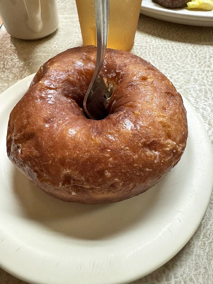 A glazed donut that makes those chain store versions look like cardboard imposters.