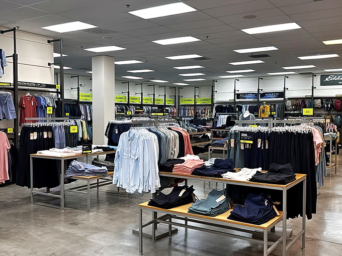 Organized chaos of retail therapy&mdash;where finding that perfect button-down becomes a treasure hunt with actual treasure at the end.