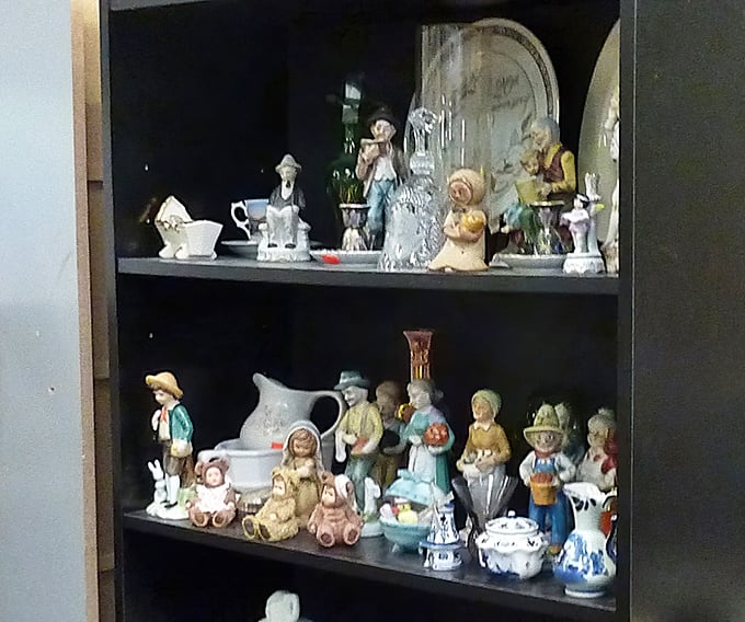 Porcelain figurines frozen in eternal pastoral scenes&mdash;tiny time capsules from an era when knickknacks were the original status updates.