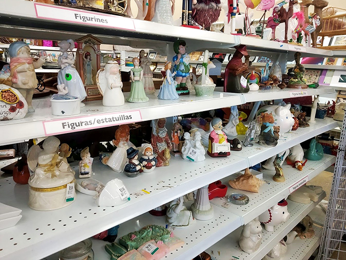 The figurine section &ndash; where porcelain memories and ceramic conversations pieces wait patiently for their next mantelpiece moment.