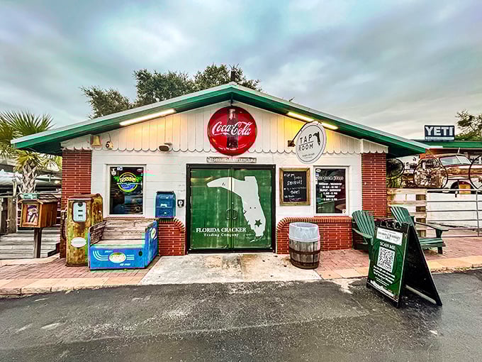 Florida Cracker Trading Company brings vintage Coca-Cola vibes and authentic Florida flavor to a building with serious character.