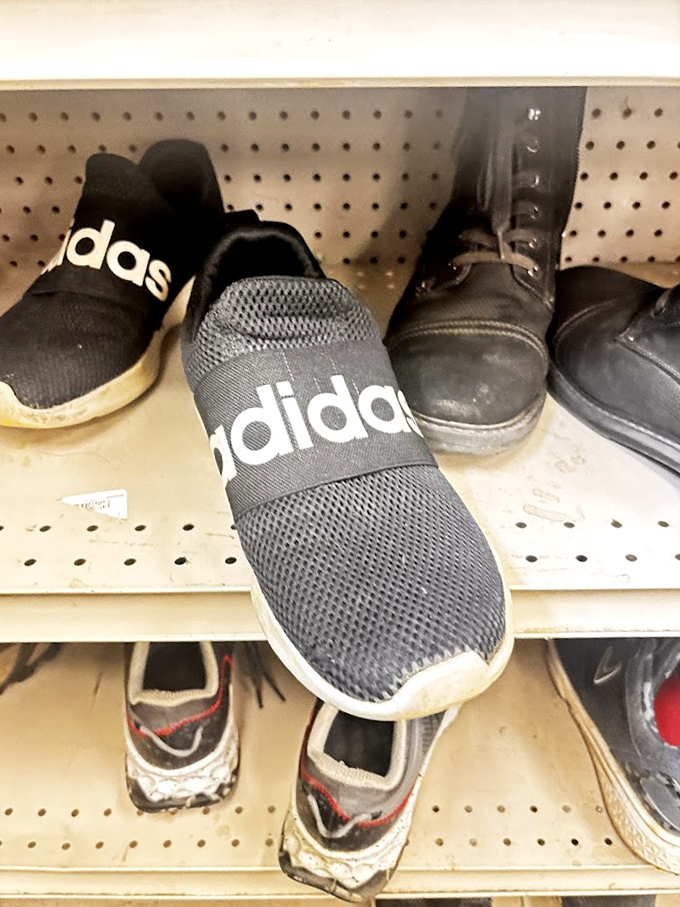 Adidas meets dress shoes in the footwear section, where your next favorite kicks are hiding in plain sight.