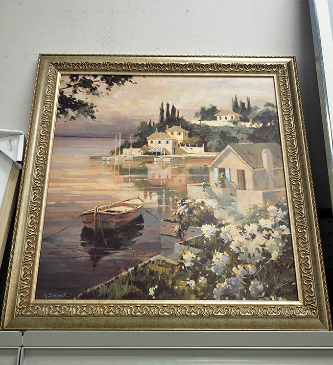 Someone's Mediterranean daydream now waits for a new admirer, proving that art, like people, deserves second chances.