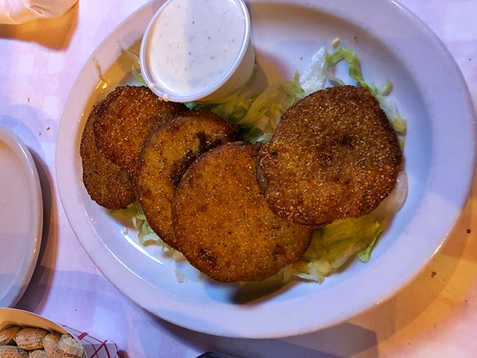 Fried green tomatoes: proof that sometimes the best things in life require a little patience, perfect breading, and the courage to eat vegetables that aren't yet ripe.