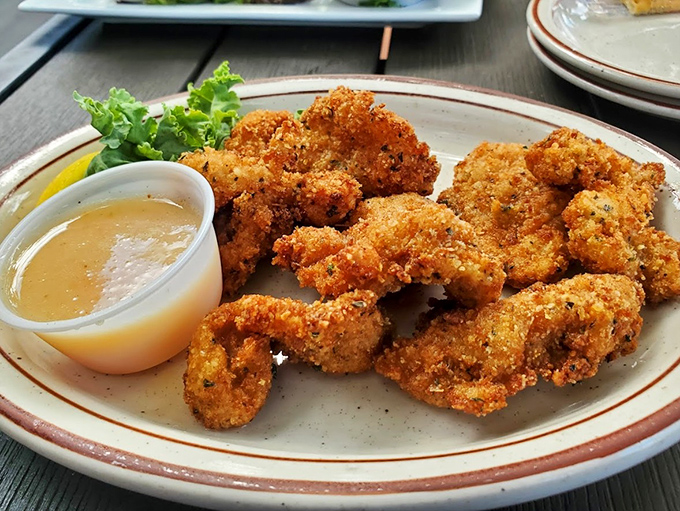 Fried shrimp that snap between your teeth with that perfect crunch. The accompanying sauce isn't just a condiment&mdash;it's a supporting actor deserving its own award.