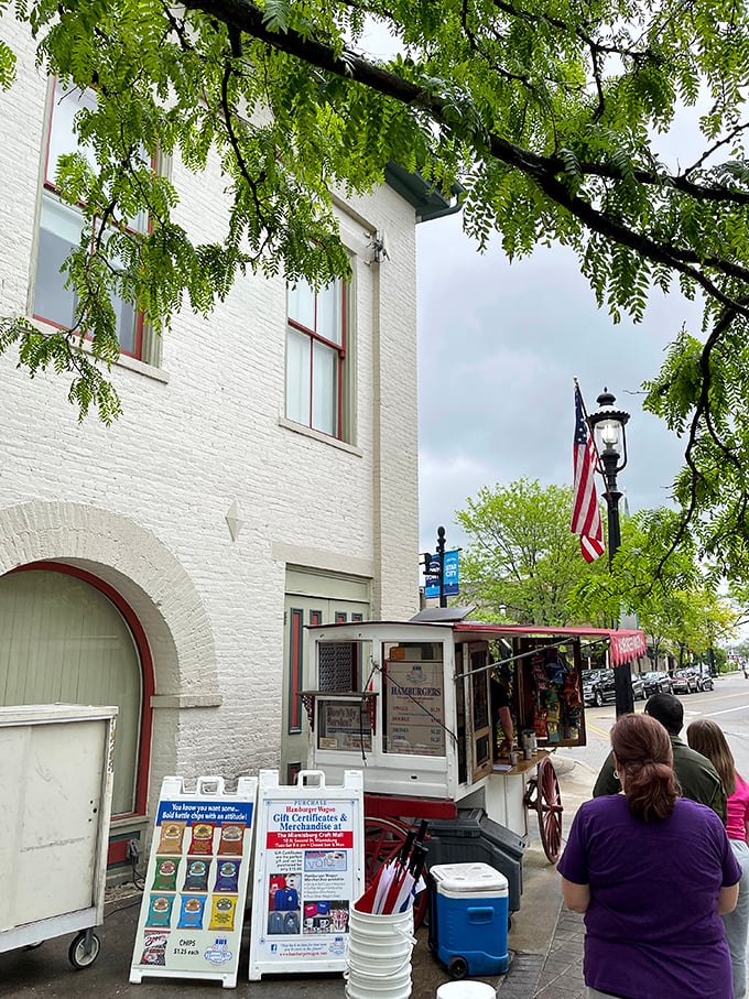 Historic downtown Miamisburg provides the perfect backdrop for this culinary time capsule, where brick streets and burger tradition create an irresistible nostalgia.