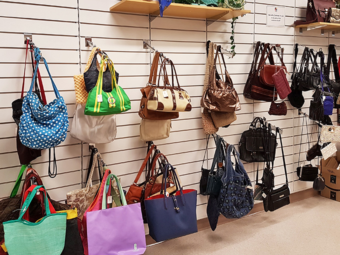 Designer bags at thrift store prices mean you can finally carry something stylish without explaining it to your accountant.