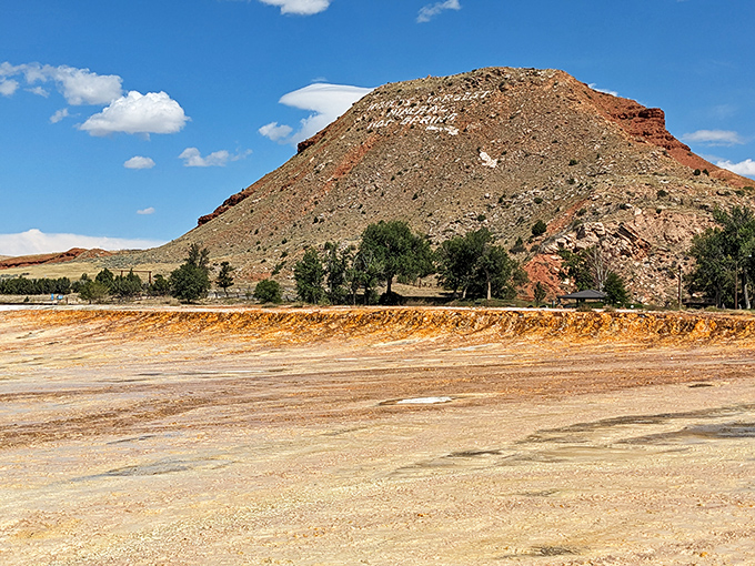 That's not just a hill &ndash; it's millions of years of Earth's history standing proudly against Wyoming's impossibly blue sky.