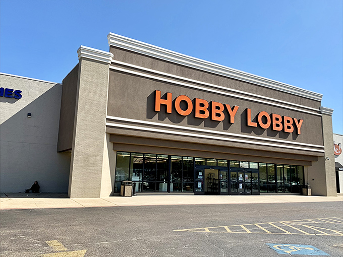Even chain stores like Hobby Lobby blend into El Dorado's landscape, offering crafting supplies for those inspired by the town's creative spirit.