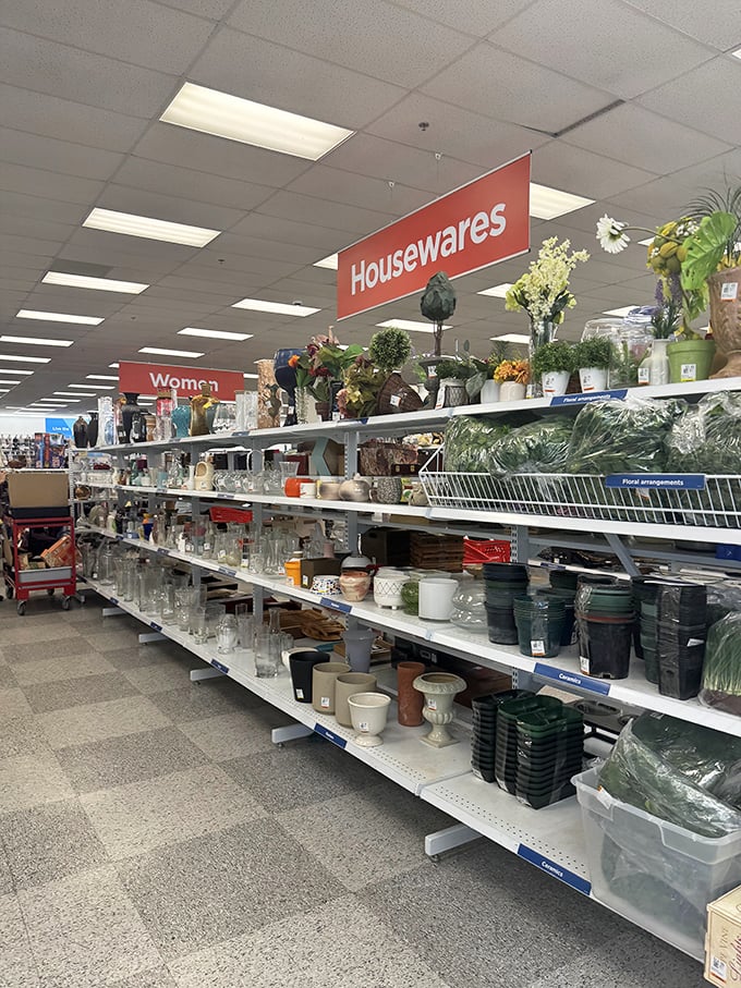 The housewares section&mdash;where your home d&eacute;cor dreams come true without the sticker shock. Those artificial flowers never need watering!