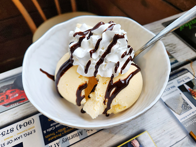 This isn't just dessert&mdash;it's therapy in a bowl. Whipped cream, chocolate drizzle, and enough joy to make your dentist weep.