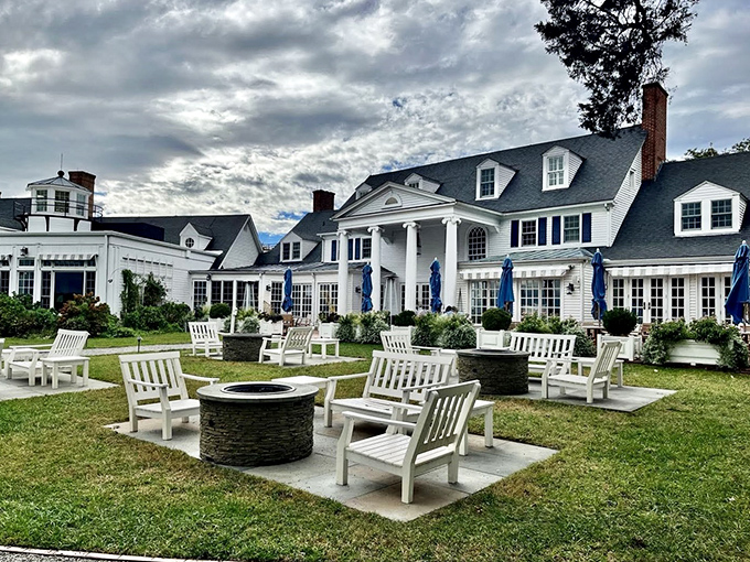 The Inn at Perry Cabin isn't just accommodations&mdash;it's a destination unto itself, with Adirondack chairs perfectly positioned for contemplating life's finer points.