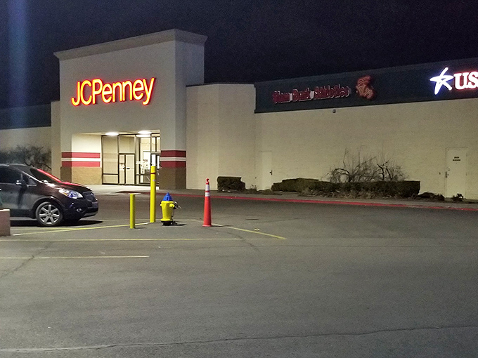 JCPenney holds court in the shopping center, a retail survivor in the age of Amazon.