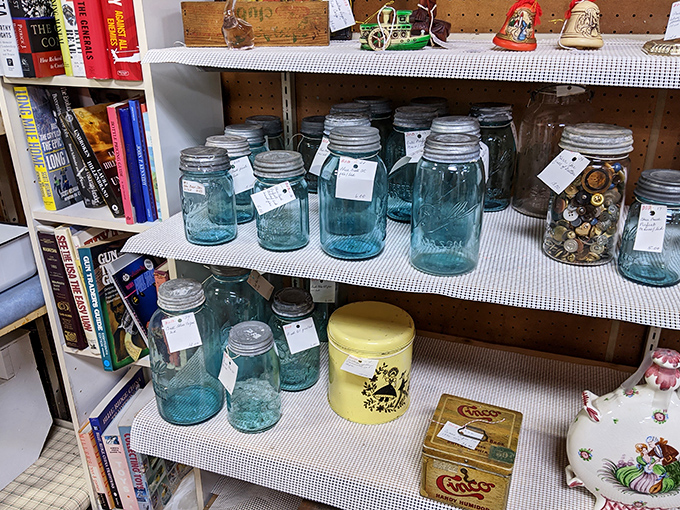 Those blue Ball jars aren't just containers &ndash; they're time capsules from when preservation was an art form, not a button on your phone.