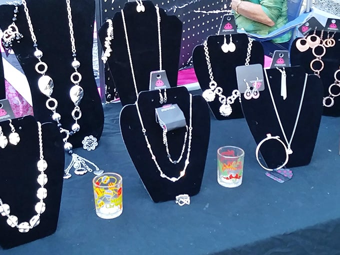 Silver treasures waiting for their next night out. These vintage necklaces have stories to tell about dances long forgotten.