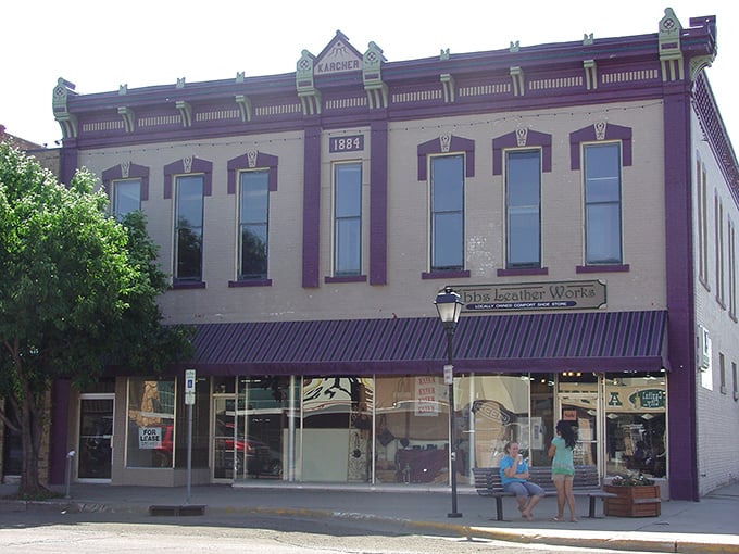 The historic Karcher Block, built in 1884, stands as a testament to Pierre's enduring architectural legacy.