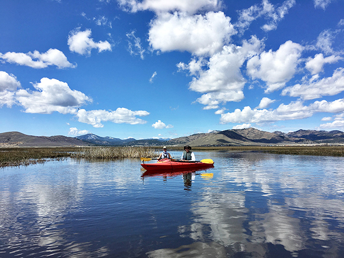 Mirror-like waters reflecting clouds so perfectly, you'll wonder which way is up. Nature's Photoshop puts digital filters to shame.