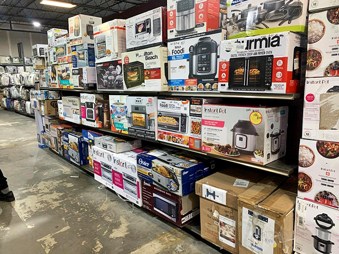 Kitchen appliance alley – where Instant Pots and air fryers stand ready to revolutionize dinner time without decimating your savings.