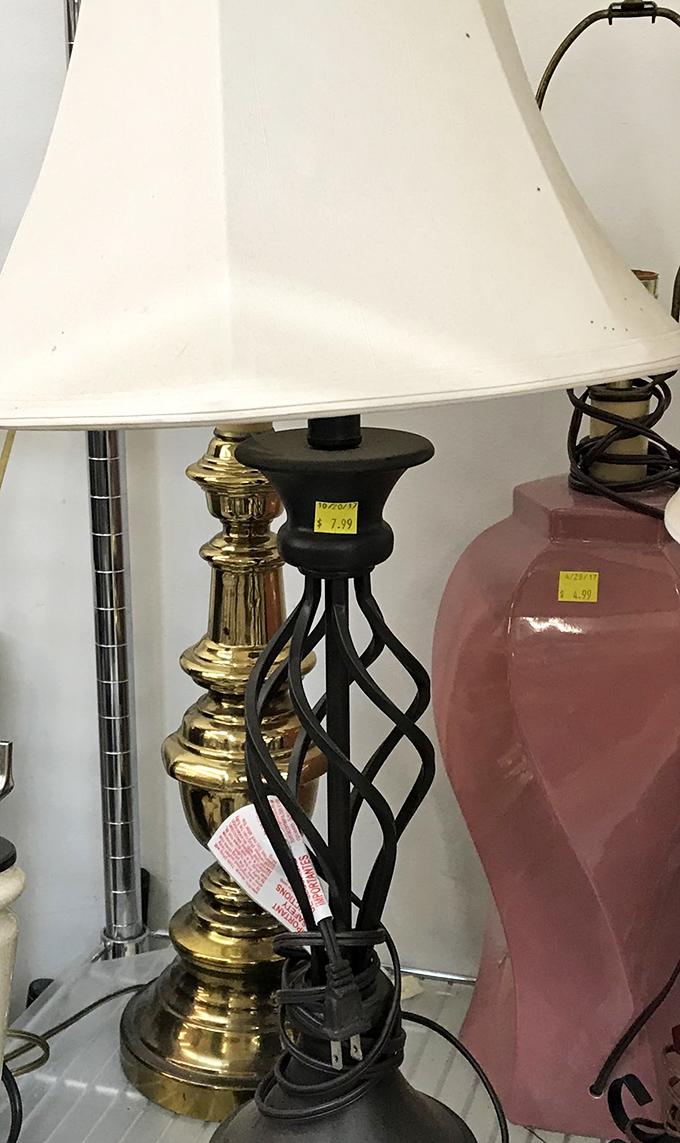 Lamp shopping: the adult version of "one man's trash." That brass beauty could be illuminating your reading nook by dinnertime.