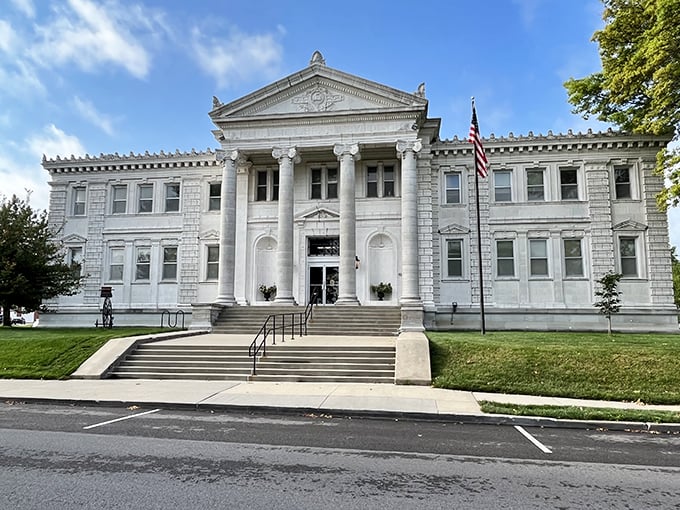 Sedalia's stately library building could double as a small-town capitol, offering free entertainment and internet access with a side of architectural grandeur.
