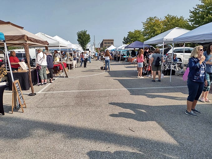 Farmers markets: where conversations are as fresh as the produce. Logansport's community gathering spot doubles as the town's best grocery store.