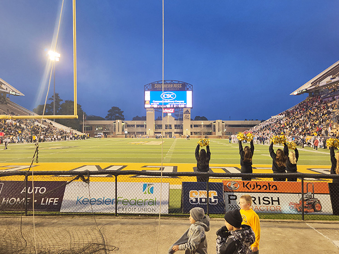 Southern Miss Golden Eagles football creates authentic college atmosphere that money simply cannot buy in professional sports venues.