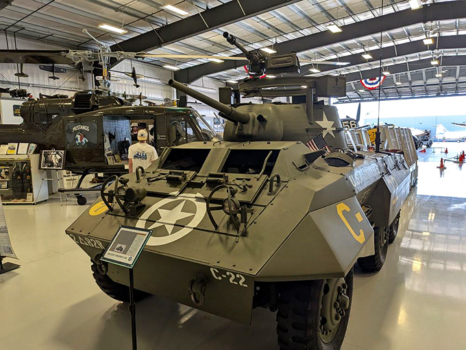 The M8 Greyhound armored car&mdash;proof that tanks can be elegant too. This rolling fortress could outrun trouble while delivering plenty of its own.