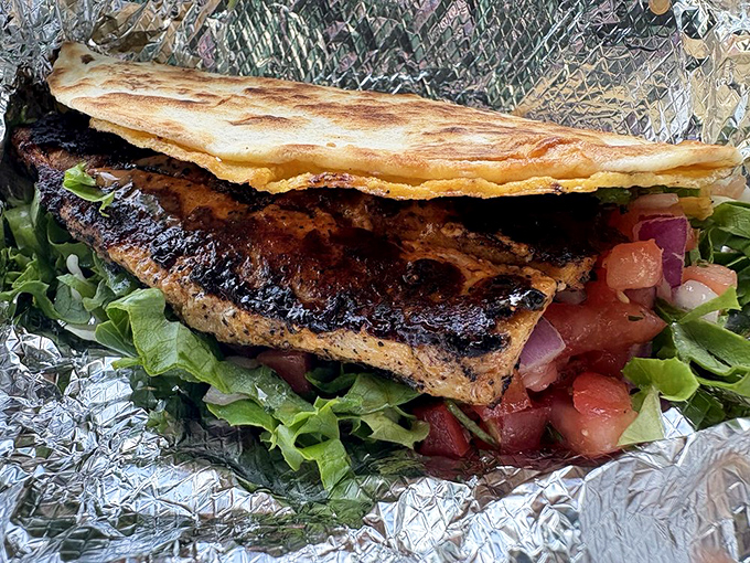 Blackened mahi tacos that taste like they jumped from ocean to grill to your plate in one graceful movement.