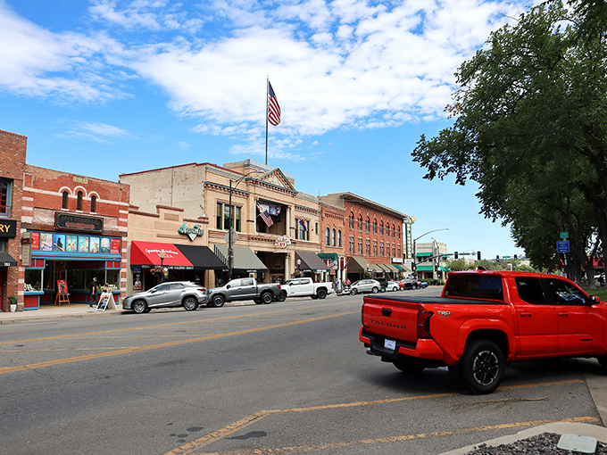 Main Street's historic buildings house everything from art galleries to ice cream shops. Window shopping here counts as a cultural experience!