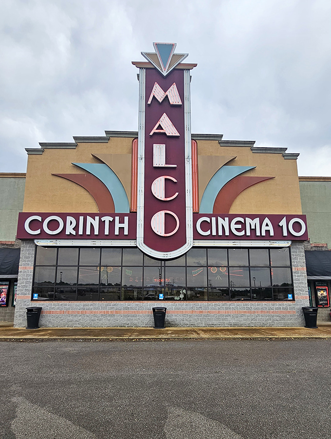 Modern multiplex cinema entertainment comes to small-town Mississippi, bringing blockbusters without big-city ticket price highway robbery shock.