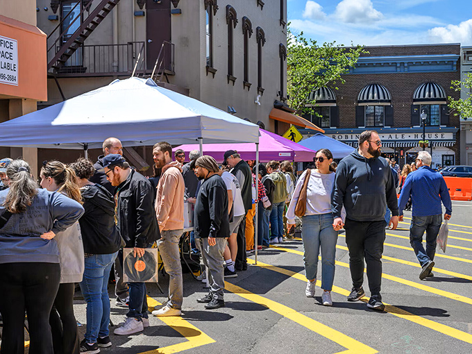 Street festivals transform Red Bank into a pedestrian paradise, where local vendors, live music, and the mingling crowd create that perfect weekend vibe.