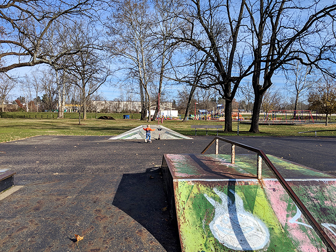 Community parks with actual open space remind you that trees and grass beat concrete and traffic every single time.