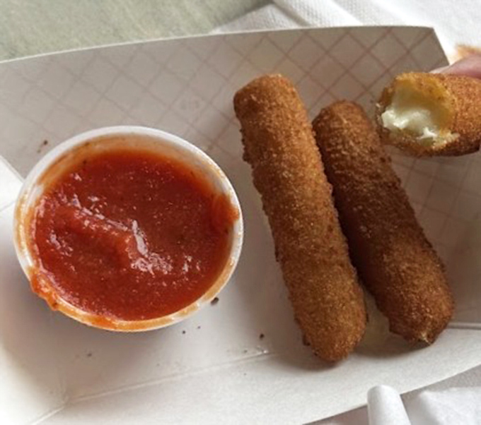 Mozzarella sticks standing at attention like delicious soldiers, ready to march straight into your happy place.
