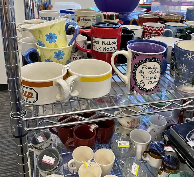 The mug committee has convened to offer wisdom like "Just Follow Your Nose" alongside cheerful flowers and family philosophy.