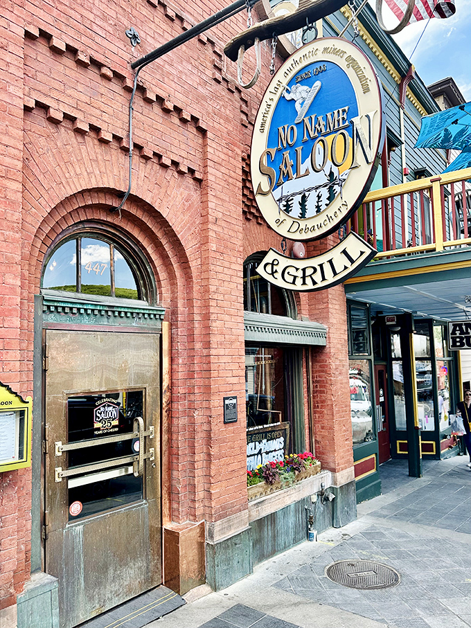 The No Name Saloon's iconic fa&ccedil;ade has witnessed decades of Park City history&mdash;inside, affordable buffalo burgers await beneath quirky d&eacute;cor and local lore.