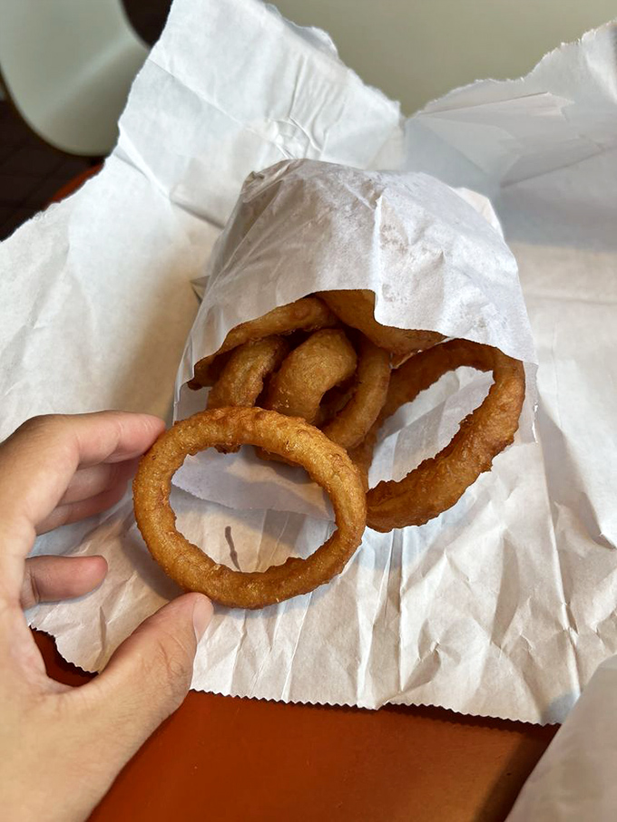 Onion rings at Jay's aren't just a side dish, they're golden halos of happiness&mdash;crunchy, sweet, and impossible to share without regret.