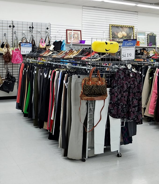 Fashion vignettes create ready-made outfits for the imagination. That cream turtleneck and brown slacks combo is just waiting for its autumn debut in someone's wardrobe.