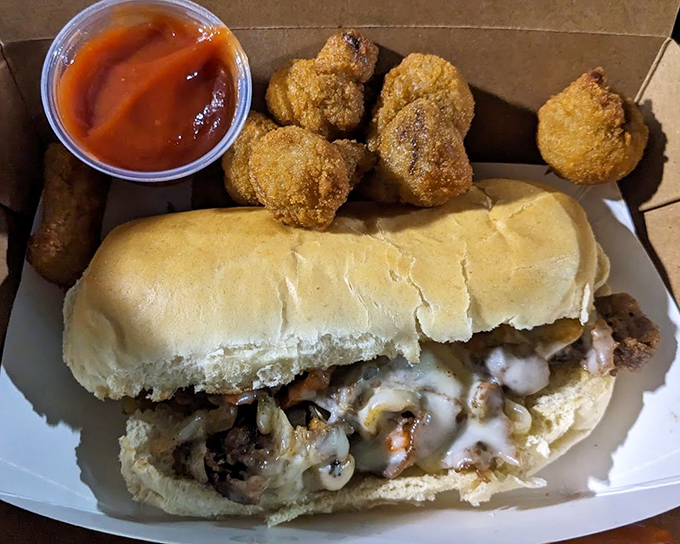 This Philly cheesesteak sandwich isn't trying to impress Philadelphia&mdash;it's too busy making Beaver, PA residents swoon with melty, meaty perfection.