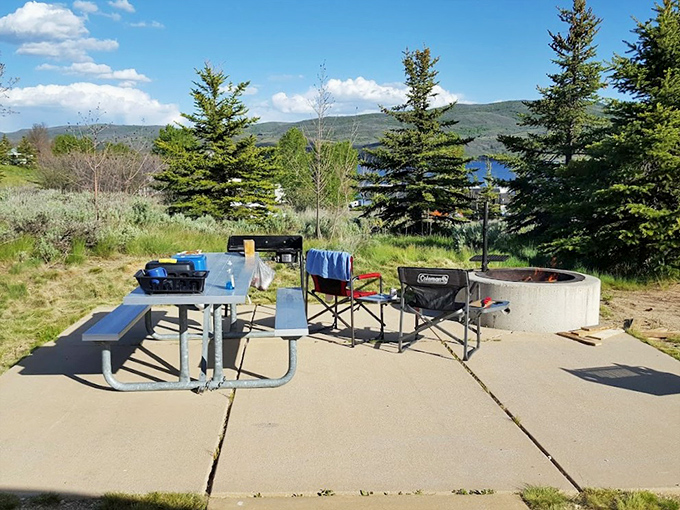 Picnic tables with million-dollar views &ndash; your sandwich never tasted better than it does right here.