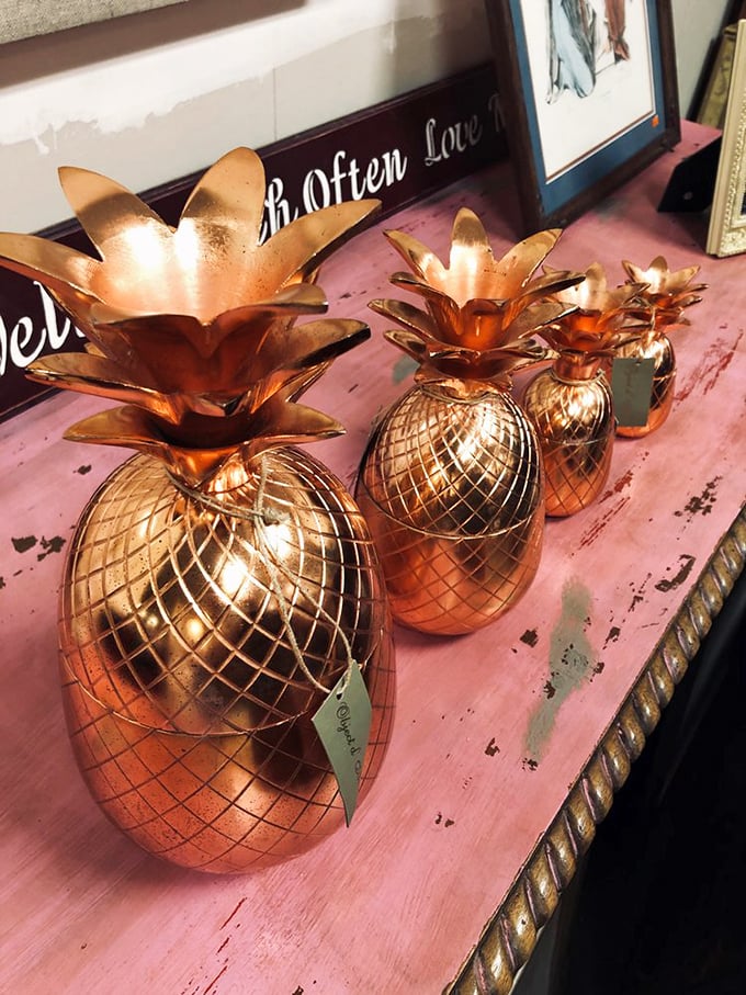 These copper pineapple treasures aren't just decorative&mdash;they're conversation pieces that scream "I have excellent taste on a budget!"