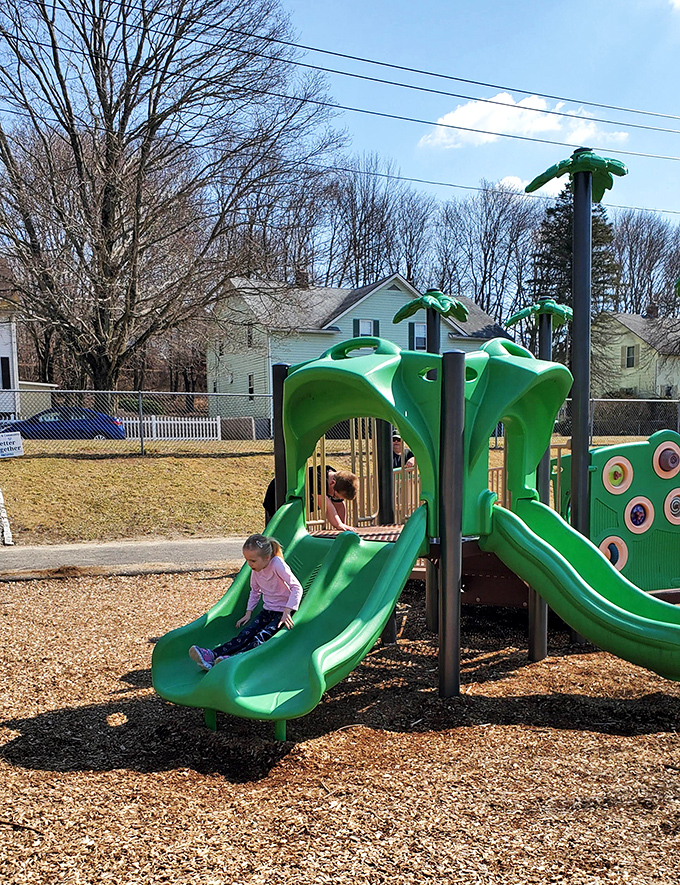 Childhood joy distilled into primary colors and plastic. This playground proves fun doesn't need batteries or Wi-Fi to work properly.