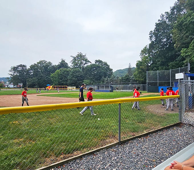 Youth baseball in Thomaston &ndash; where kids learn teamwork, coordination, and how to properly argue with an umpire without using smartphone emojis.